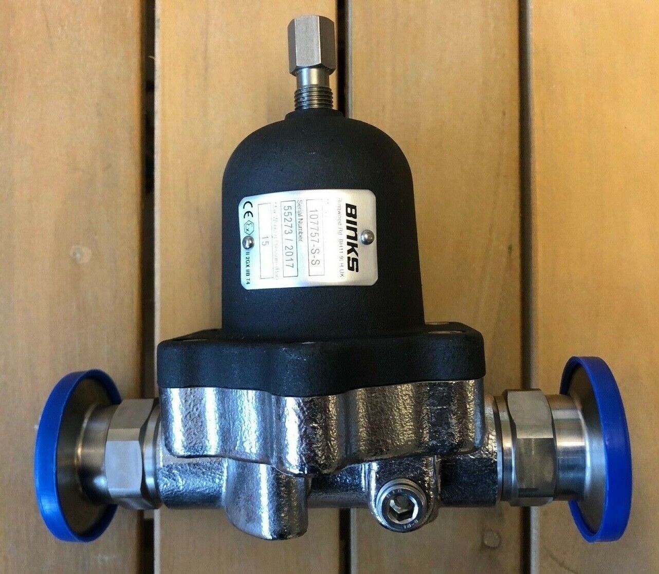 Binks 107757-S-S Back Pressure Regulator 3/4'' manual – SIBA Germany