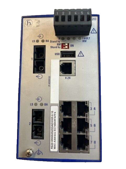 Hirschmann RS20 Rail Switch RS20-0800S2SDAEHH09.0.10 (Hutschienenmaont ...
